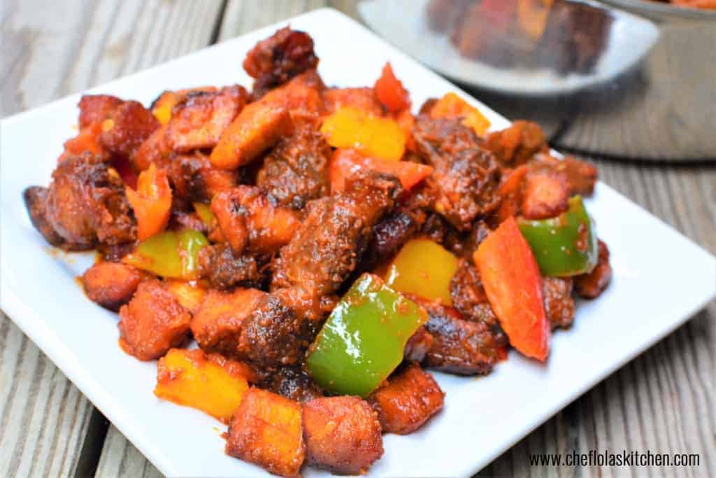 Gizdodo (peppered Gizzard and Plantain)