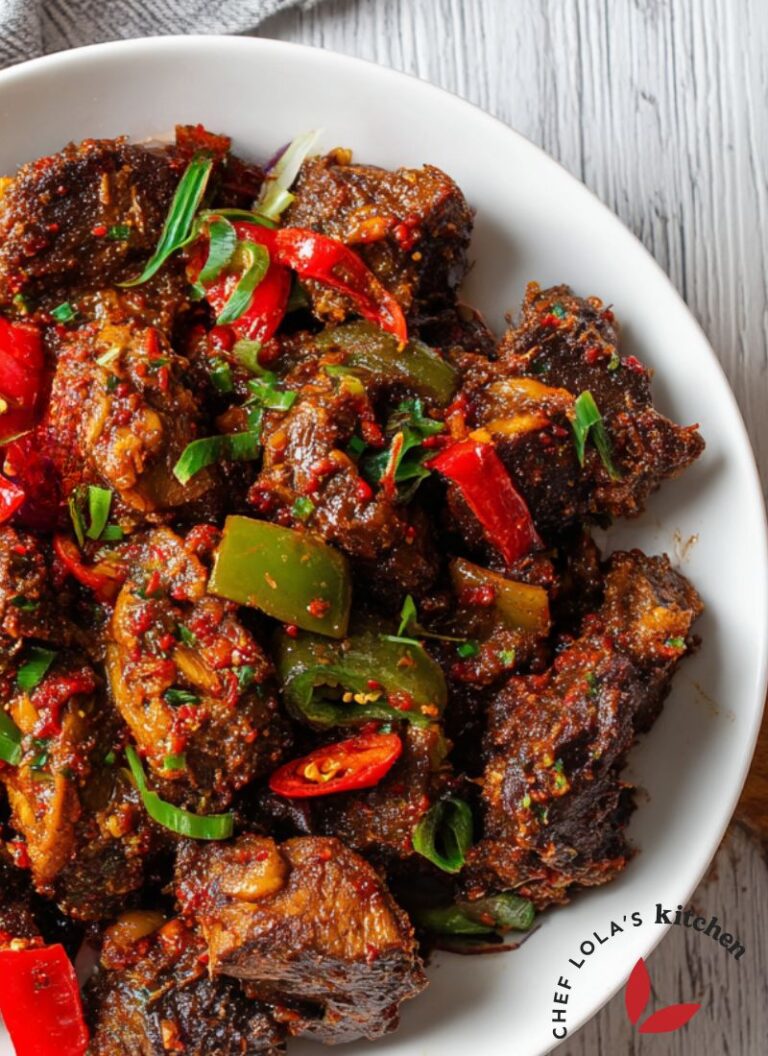 Asun (smoked Goat meat) - How to make asun recipe
