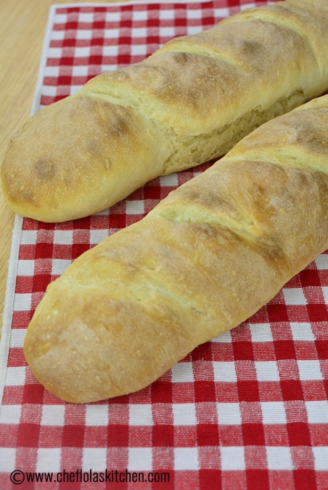 No knead French Bread - No Knead Baguette | Chef Lola's Kitchen
