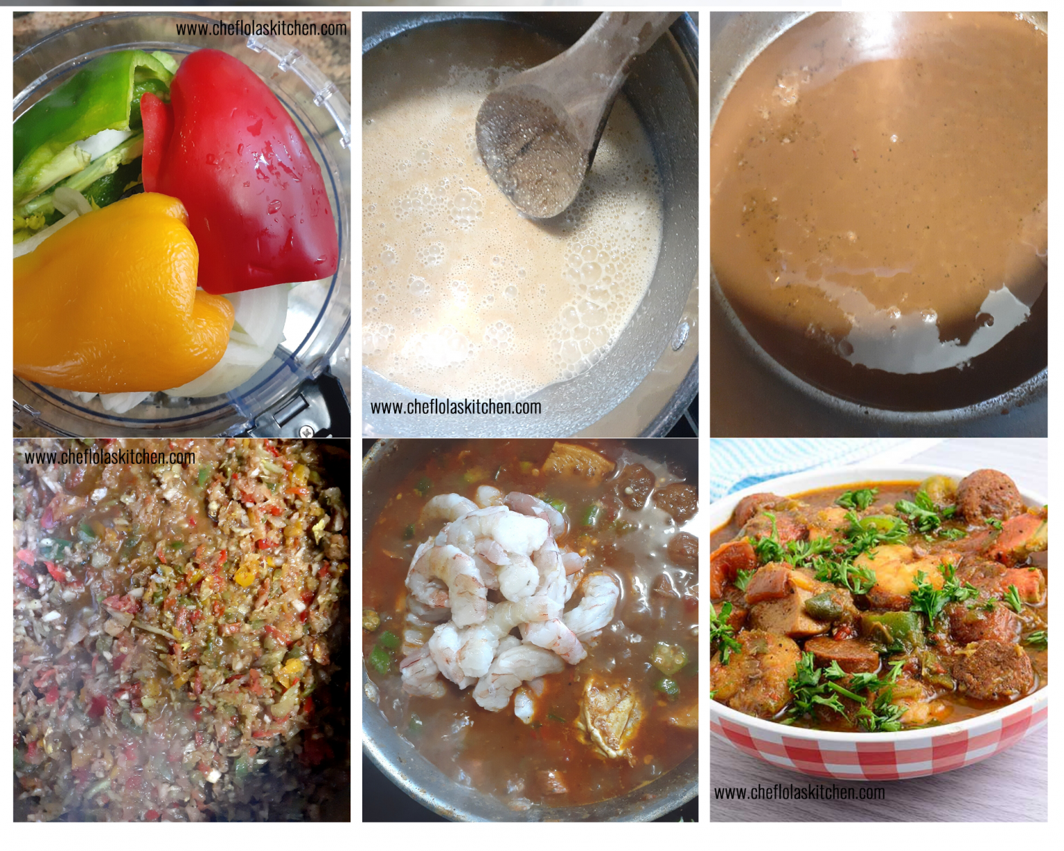 Chicken Shrimp And Sausage Gumbo - Chef Lola's Kitchen