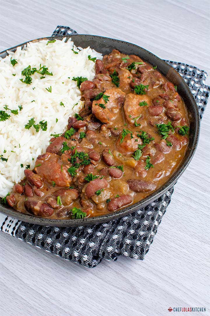 CREAMY RED BEANS AND RICE - Chef Lola's Kitchen