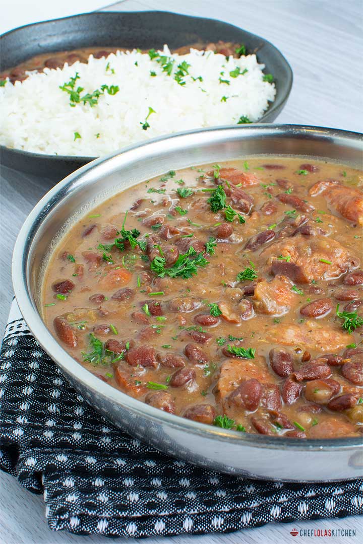 CREAMY RED BEANS AND RICE - Chef Lola's Kitchen