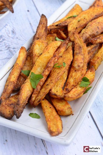 Taro Fries - Oven Baked And Fried - Chef Lola's Kitchen