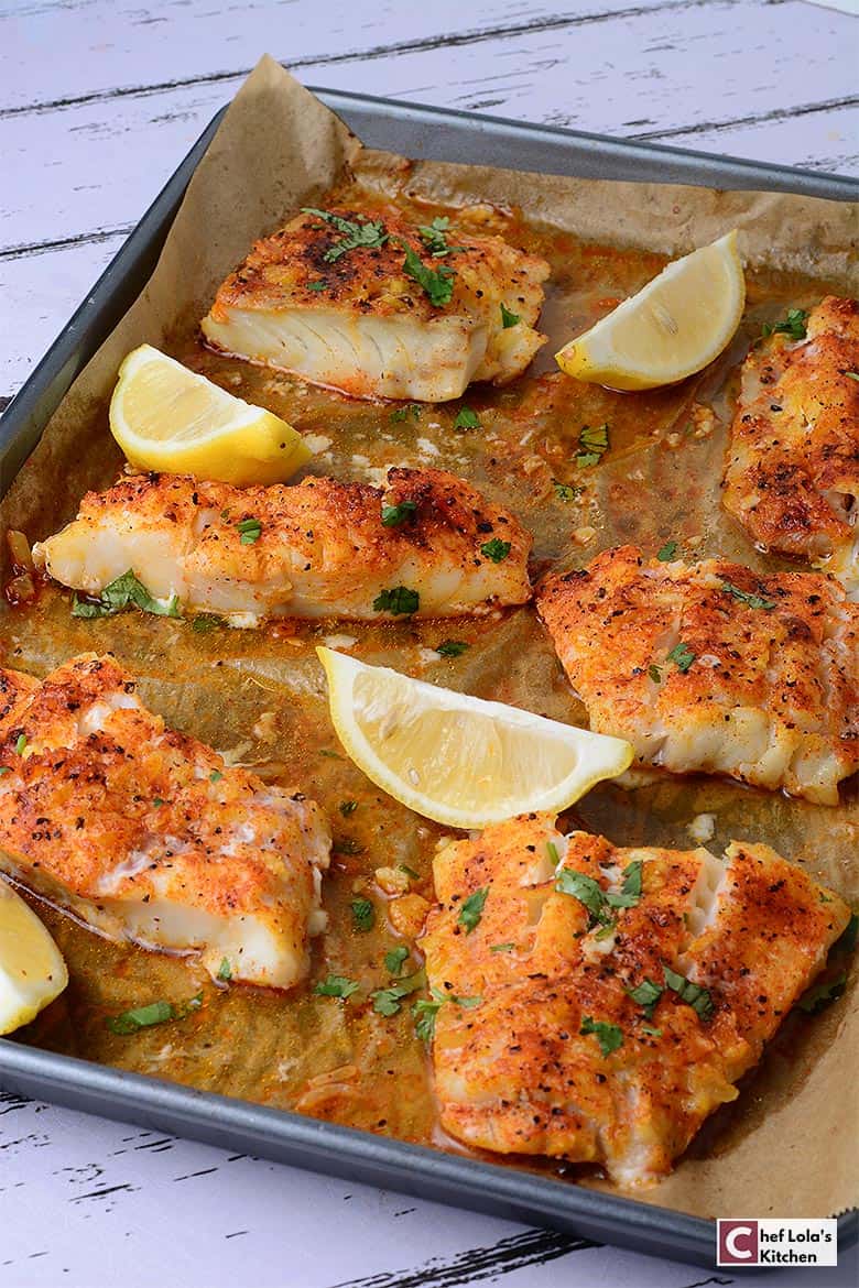Easy Lemon Garlic Baked CodFish Recipe - Chef Lola's Kitchen