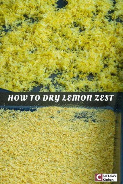 How To Dry Lemon Peel - Chef Lola's Kitchen