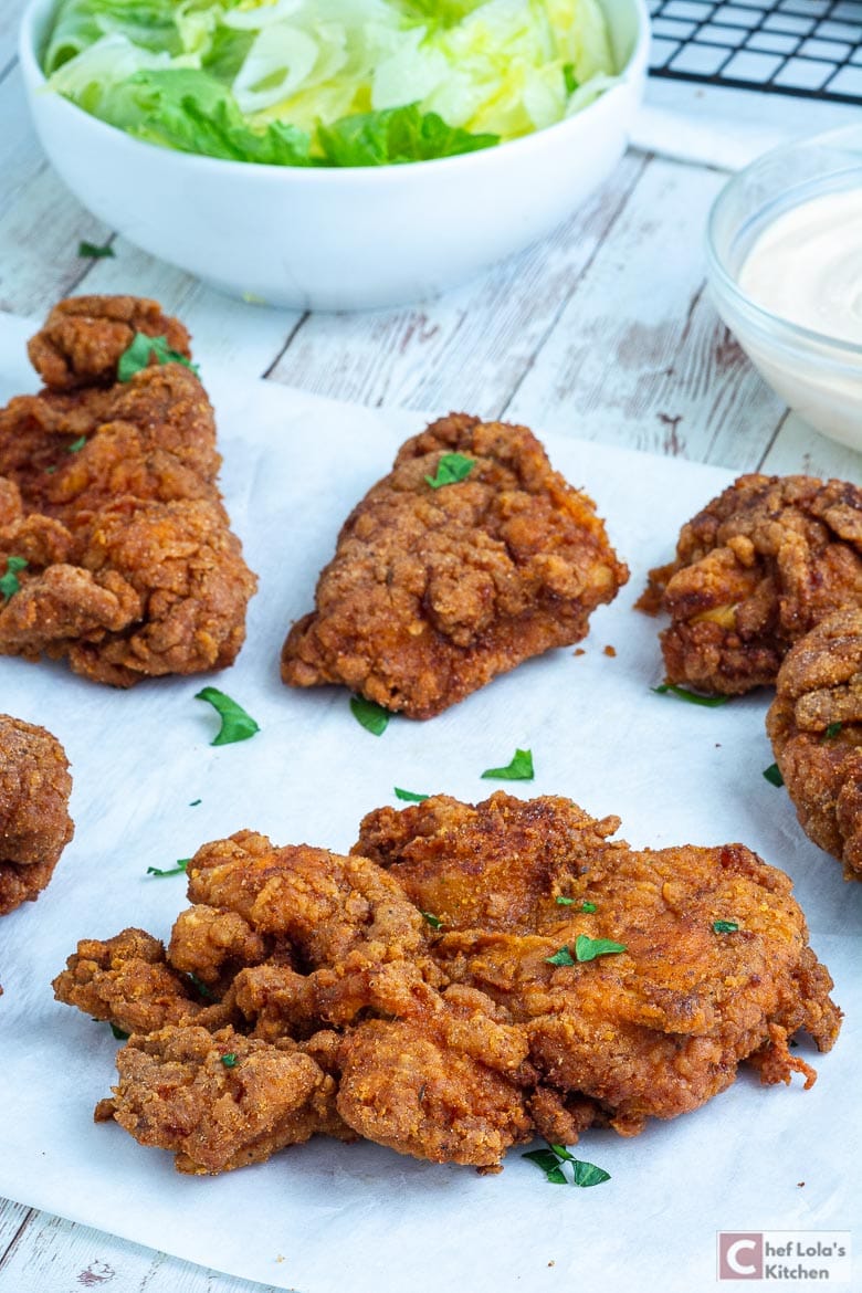 Crispy Crunchy Fried Chicken Breast - Chef Lola's Kitchen