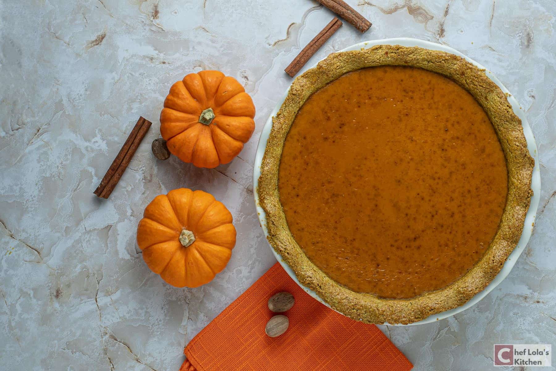 Indulgent Homemade Pumpkin Pie - Chef Lola's Kitchen