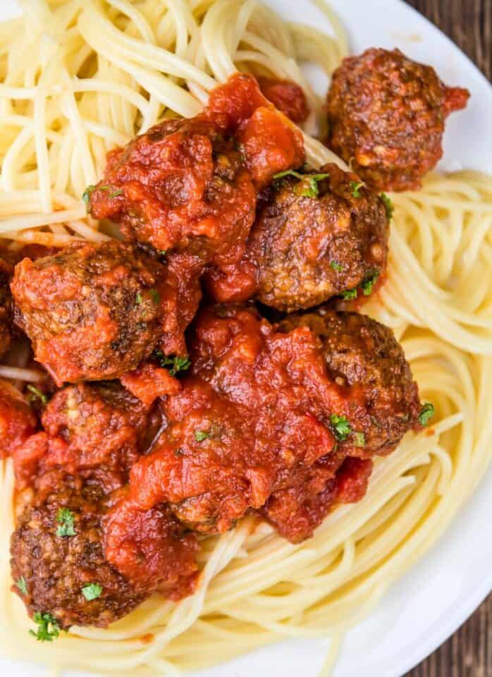 African Spaghetti Sauce with Meatballs - Chef Lola's Kitchen