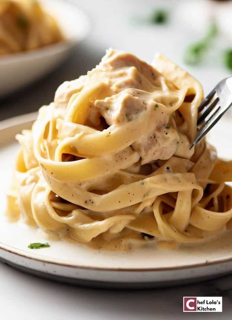 One Pot Creamy Chicken Alfredo Recipe - Chef Lola's Kitchen