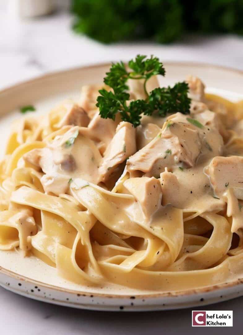 One Pot Creamy Chicken Alfredo Recipe - Chef Lola's Kitchen