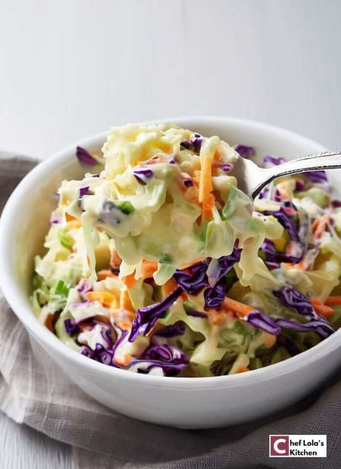 Easy Homemade Coleslaw Recipe - Chef Lola's Kitchen