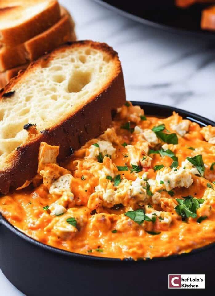Mouth-watering Buffalo Chicken Dip Recipe - Chef Lola's Kitchen