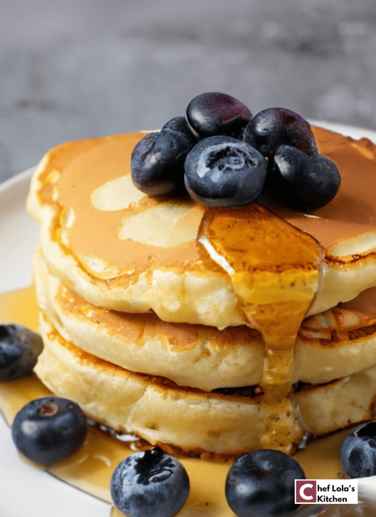 Fluffy Old Fashioned Pancakes Recipe - Chef Lola's Kitchen
