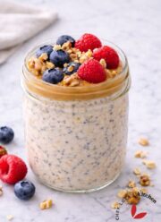 Super Easy Overnight Oatmeal Porridge - Chef Lola's Kitchen