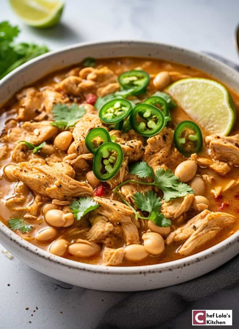 The Ultimate Hearty White Bean Chicken Chili - Chef Lola's Kitchen