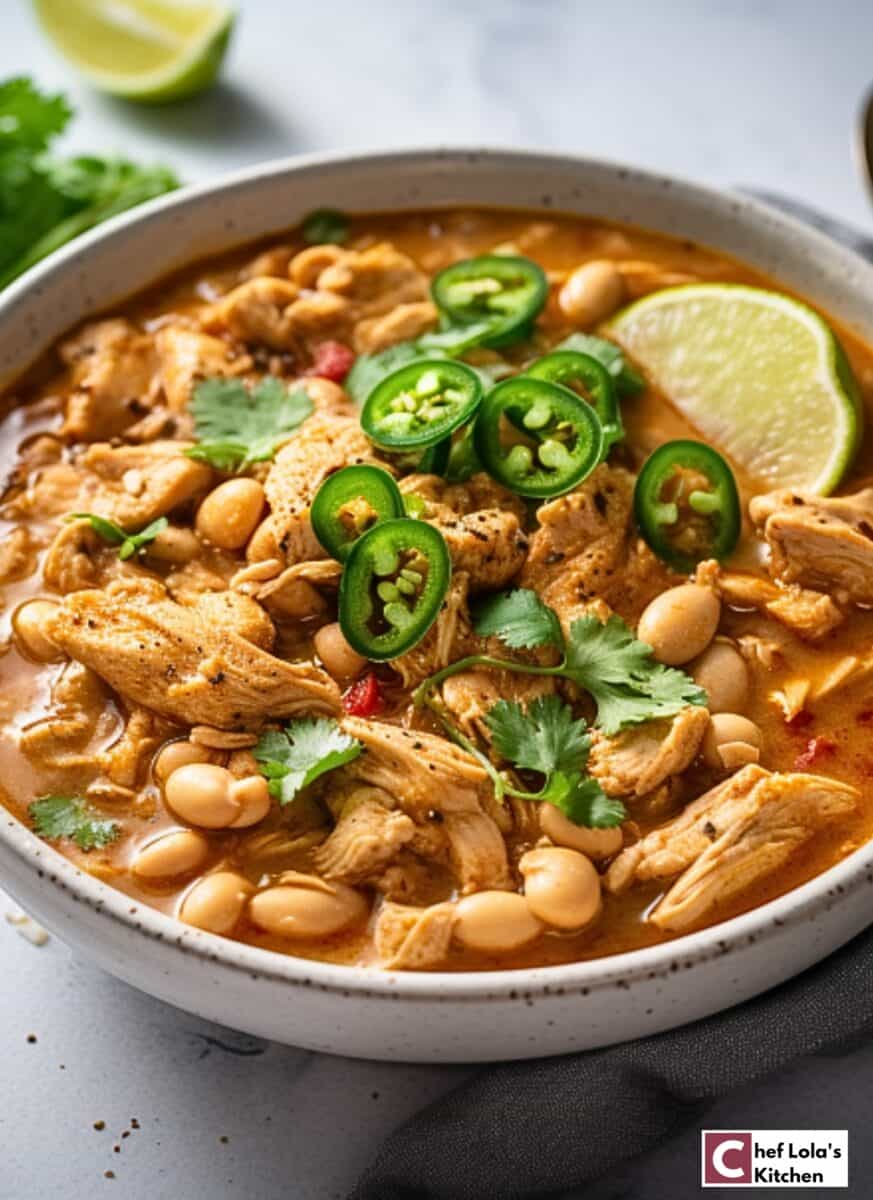 The Ultimate Hearty White Bean Chicken Chili - Chef Lola's Kitchen