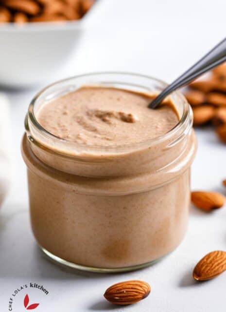 Creamy Homemade Almond Butter Recipe - Chef Lola's Kitchen