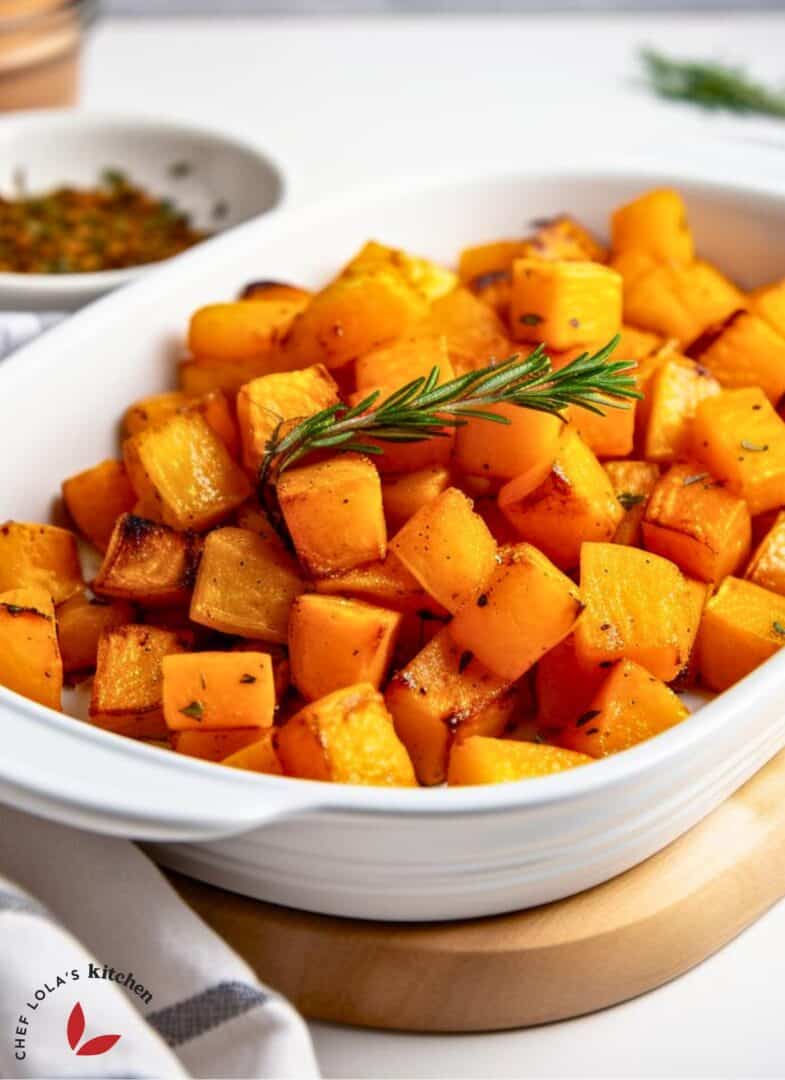 Delicious Oven Roasted Butternut Squash - Chef Lola's Kitchen
