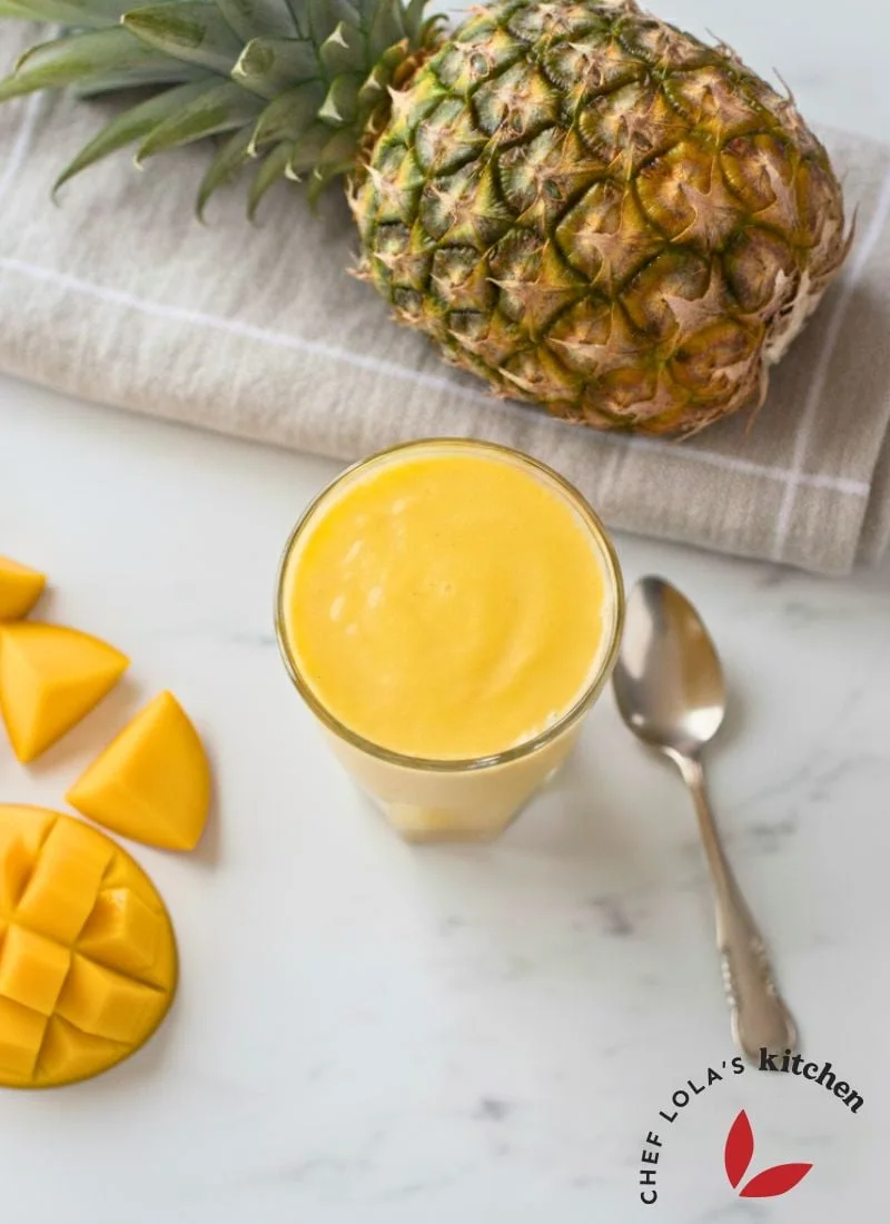 Tropical Mango Pineapple Smoothie Recipe - Chef Lola's Kitchen
