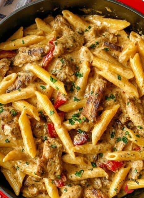 Creamy Jerk Chicken Jamaican Rasta Pasta - Chef Lola's Kitchen