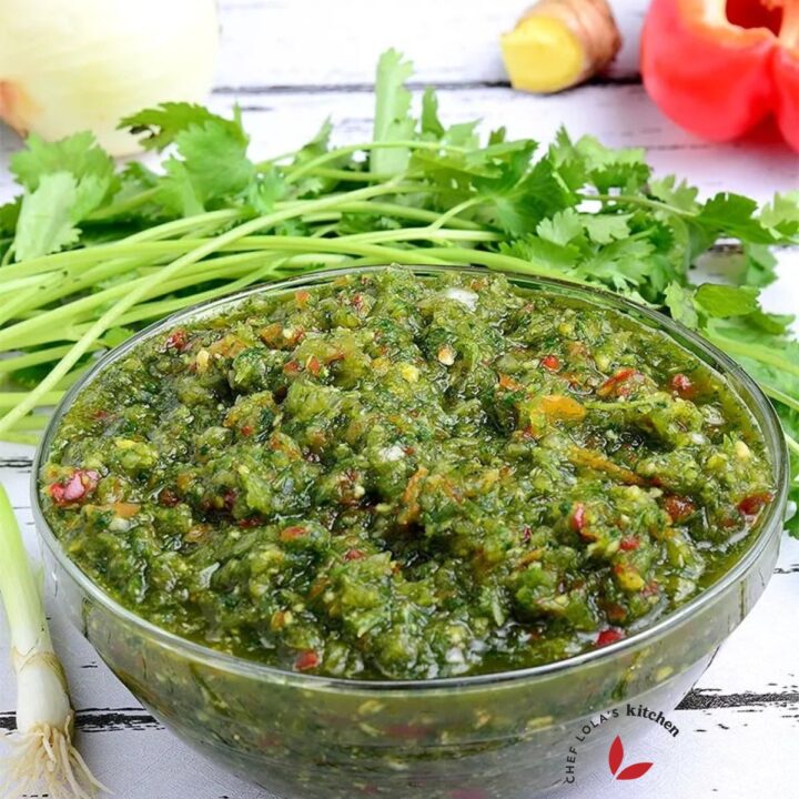 Caribbean Green seasoning - Chef Lola's Kitchen